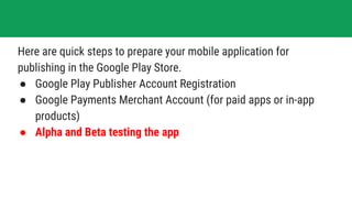 Publish Android Application on Google Play Store | PDF