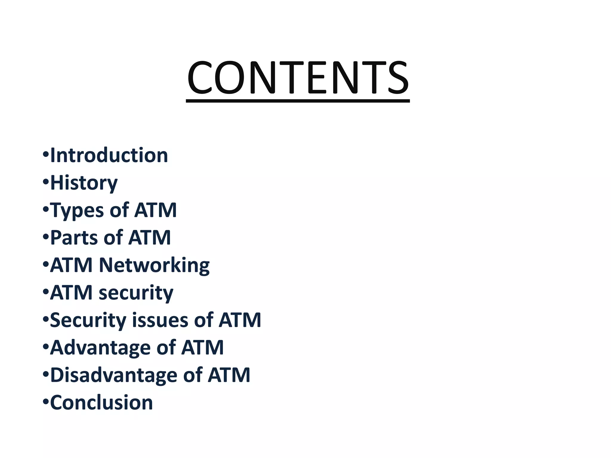 AUTOMATED TELLER MACHINE | PPTX