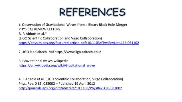 Gravitational Waves And Their Detection Pptx