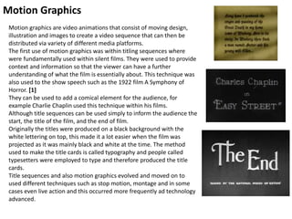 Motion Graphics - Case Study | PPT