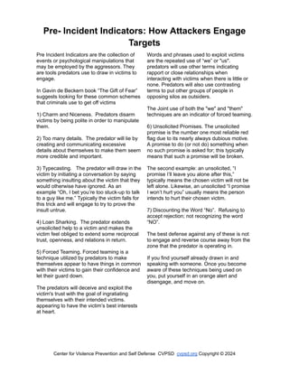 Violence prevention self defense training | PDF