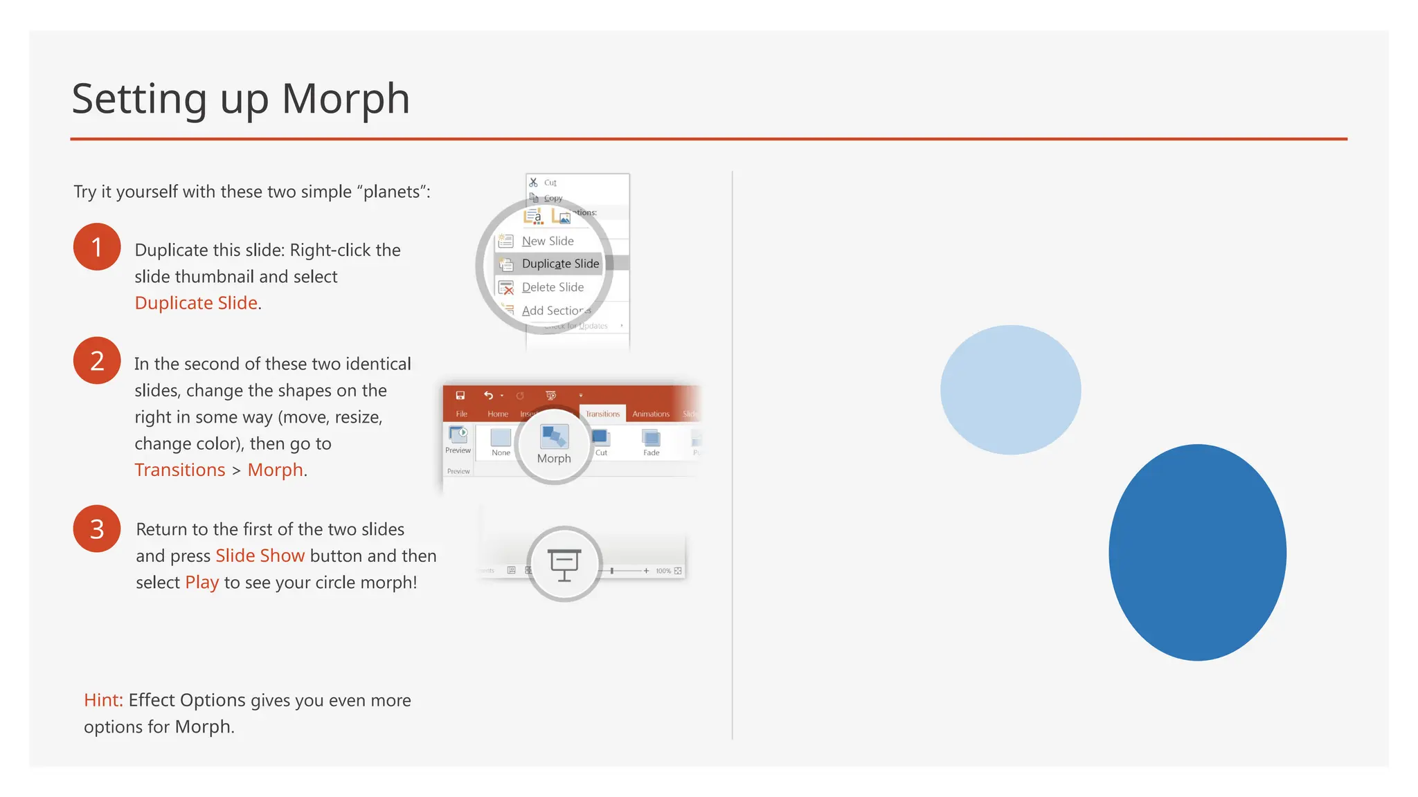 welcome to pptx introduction to morph and tell me | PPTX | Desktop ...