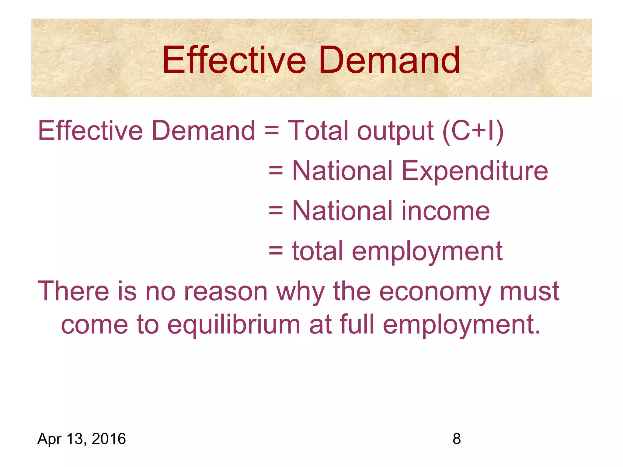 Effective demand | PPS