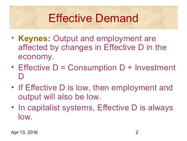 Effective demand