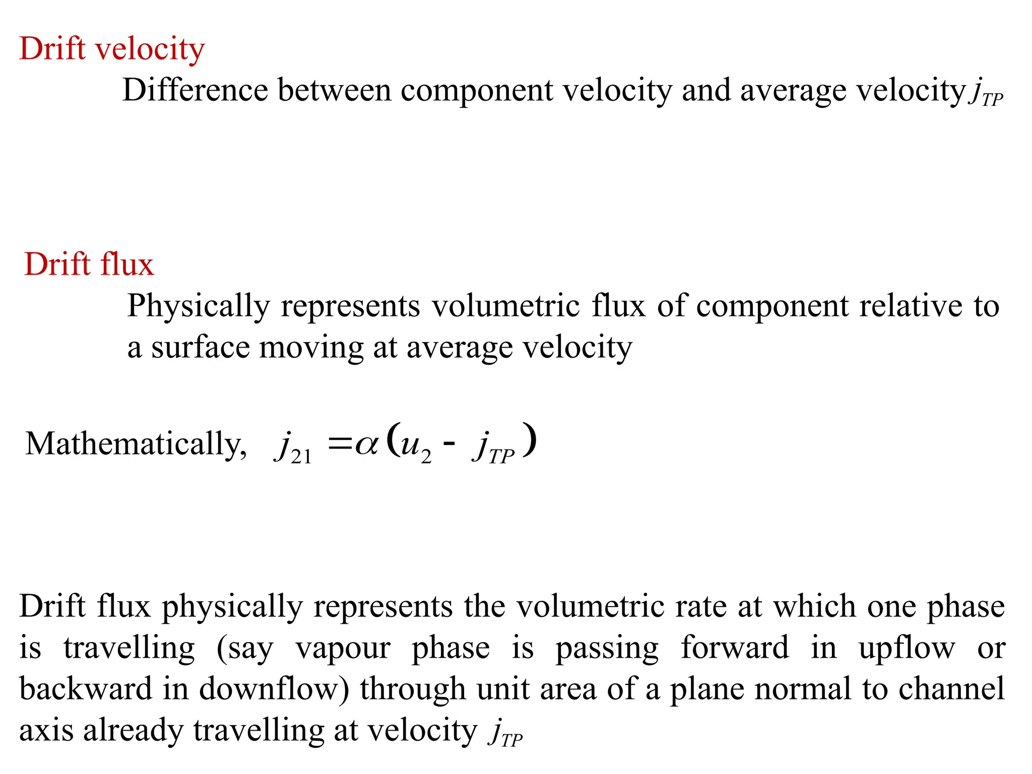 Strong & Academic Titles Drift Flux Model and Its Applications | PPTX