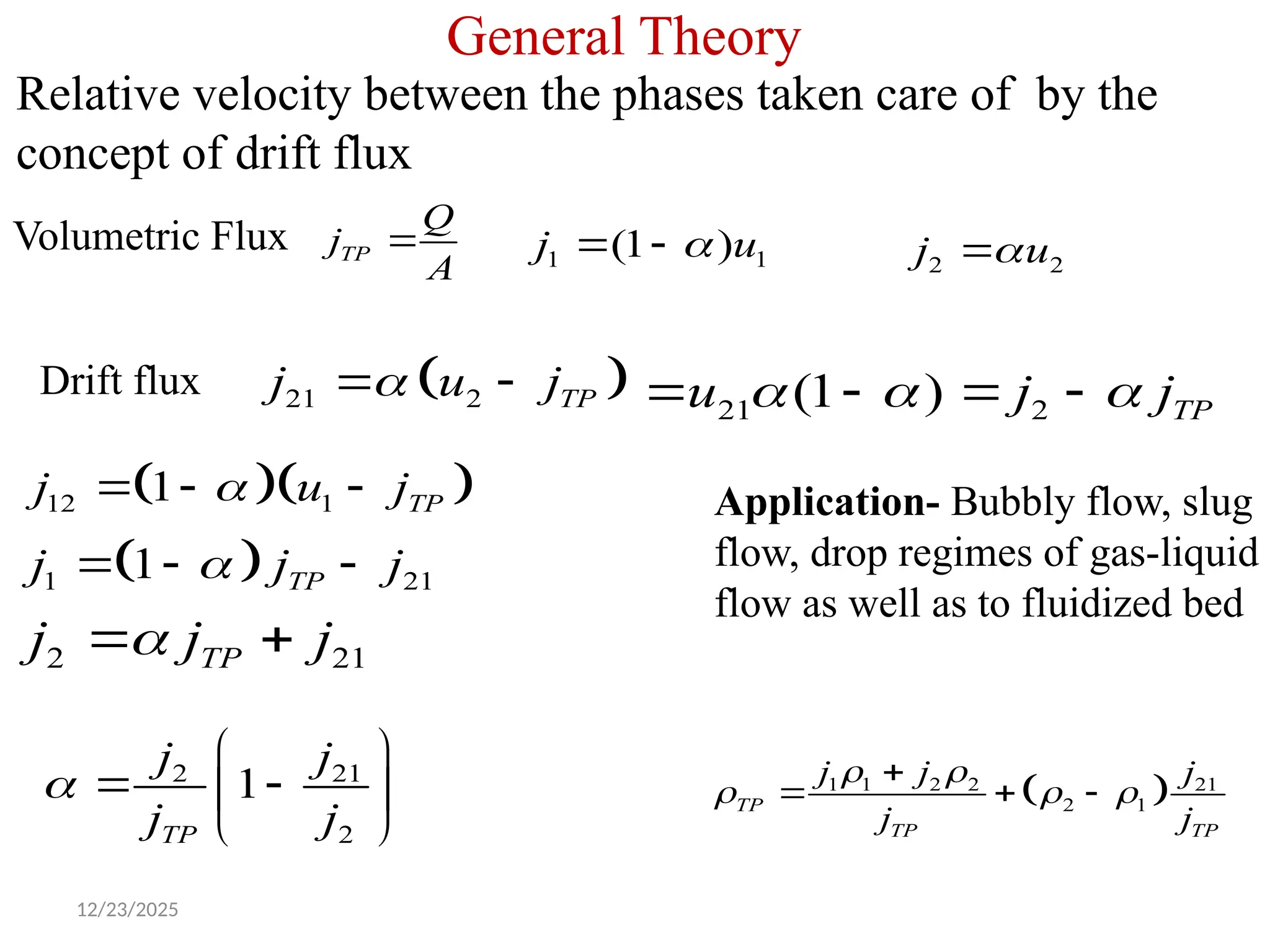 Strong & Academic Titles Drift Flux Model and Its Applications | PPTX