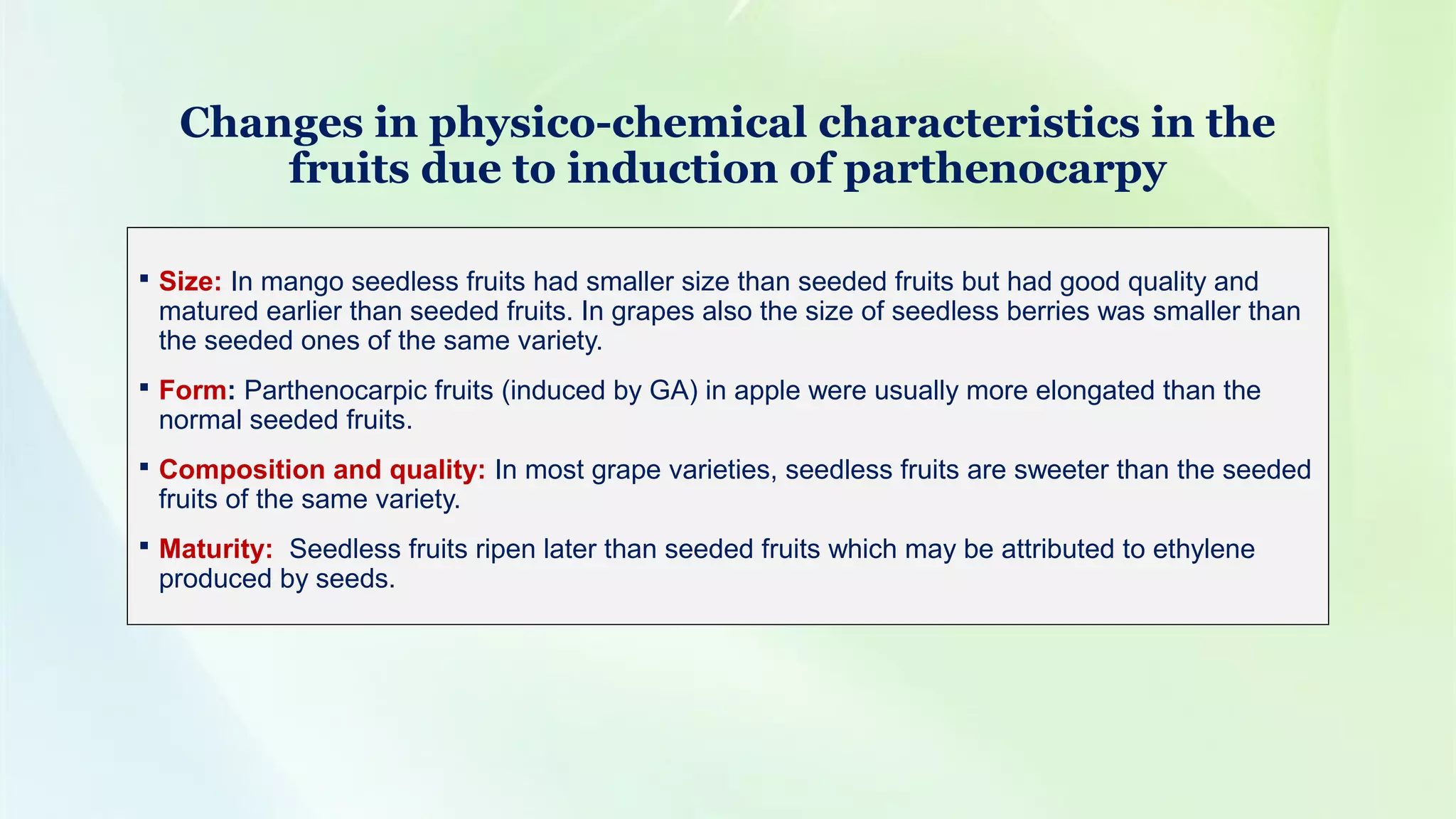 Parthenocarpy | PPT