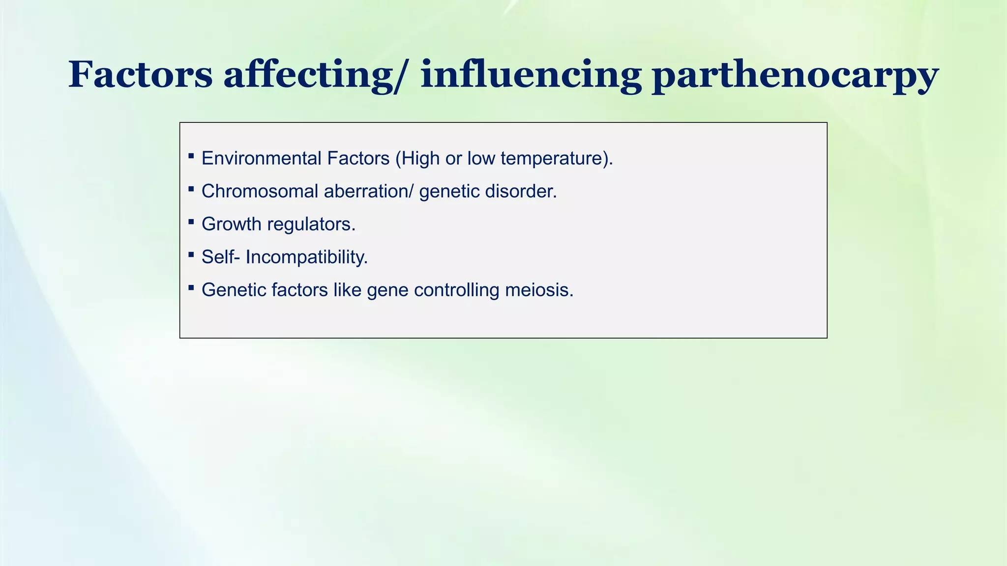 Parthenocarpy | PPT