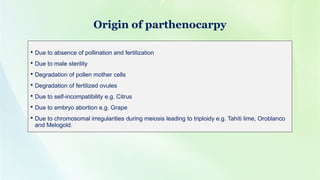 Parthenocarpy | PPT