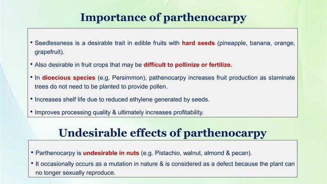 Parthenocarpy | PPT