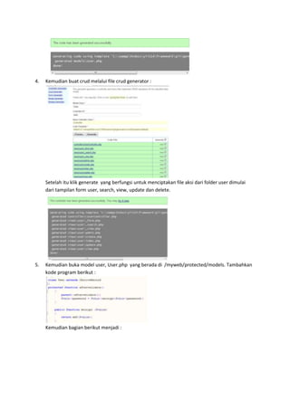 Upload file dengan yii frame work | DOCX