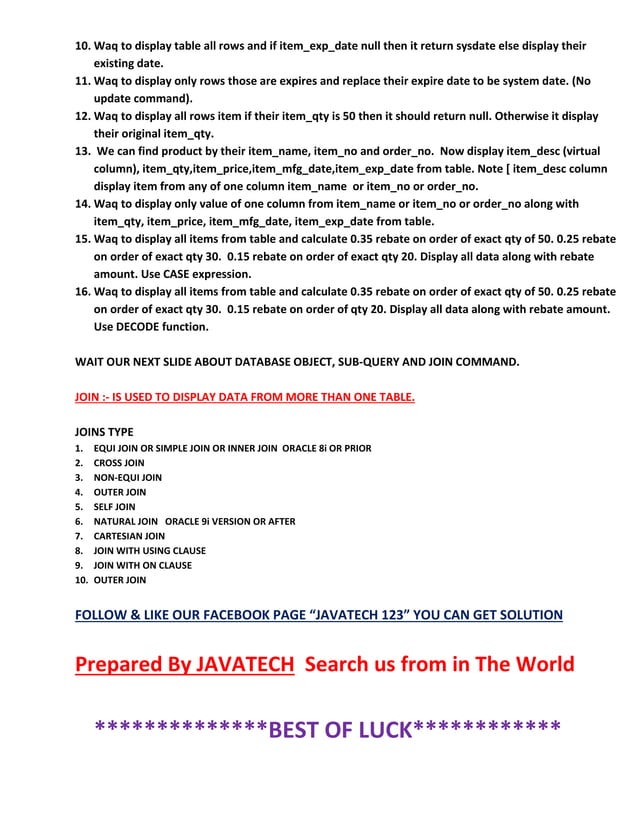 SQL BUILT-IN FUNCTION | PDF