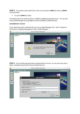 Uploading certificate with oracle wallet manager and orapki utilities | PDF