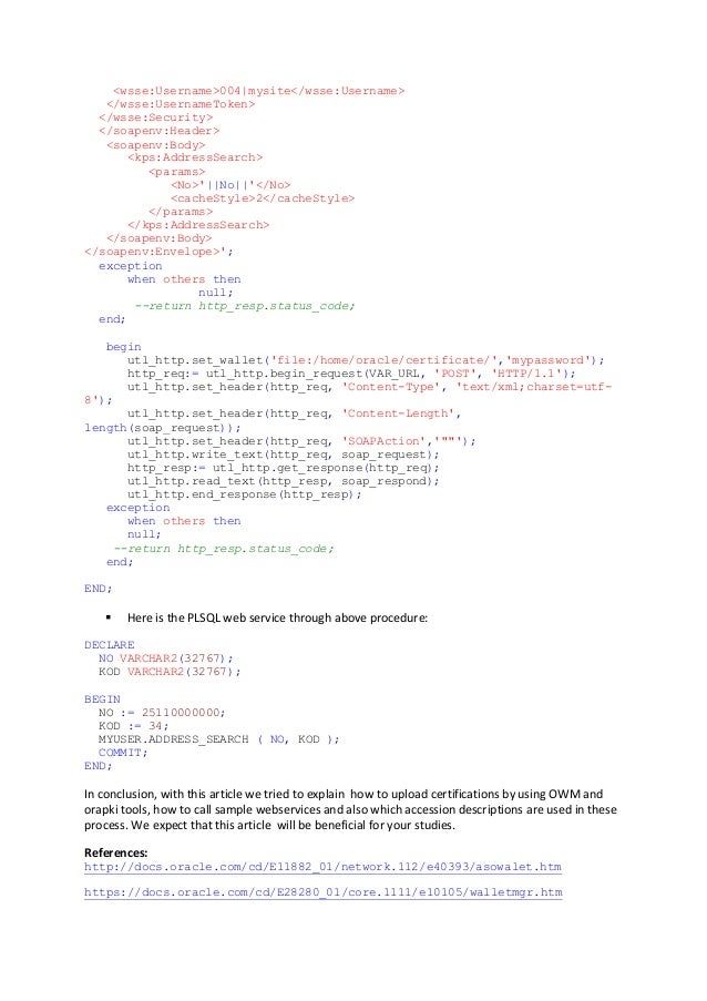 Uploading certificate with oracle wallet manager and orapki utilities