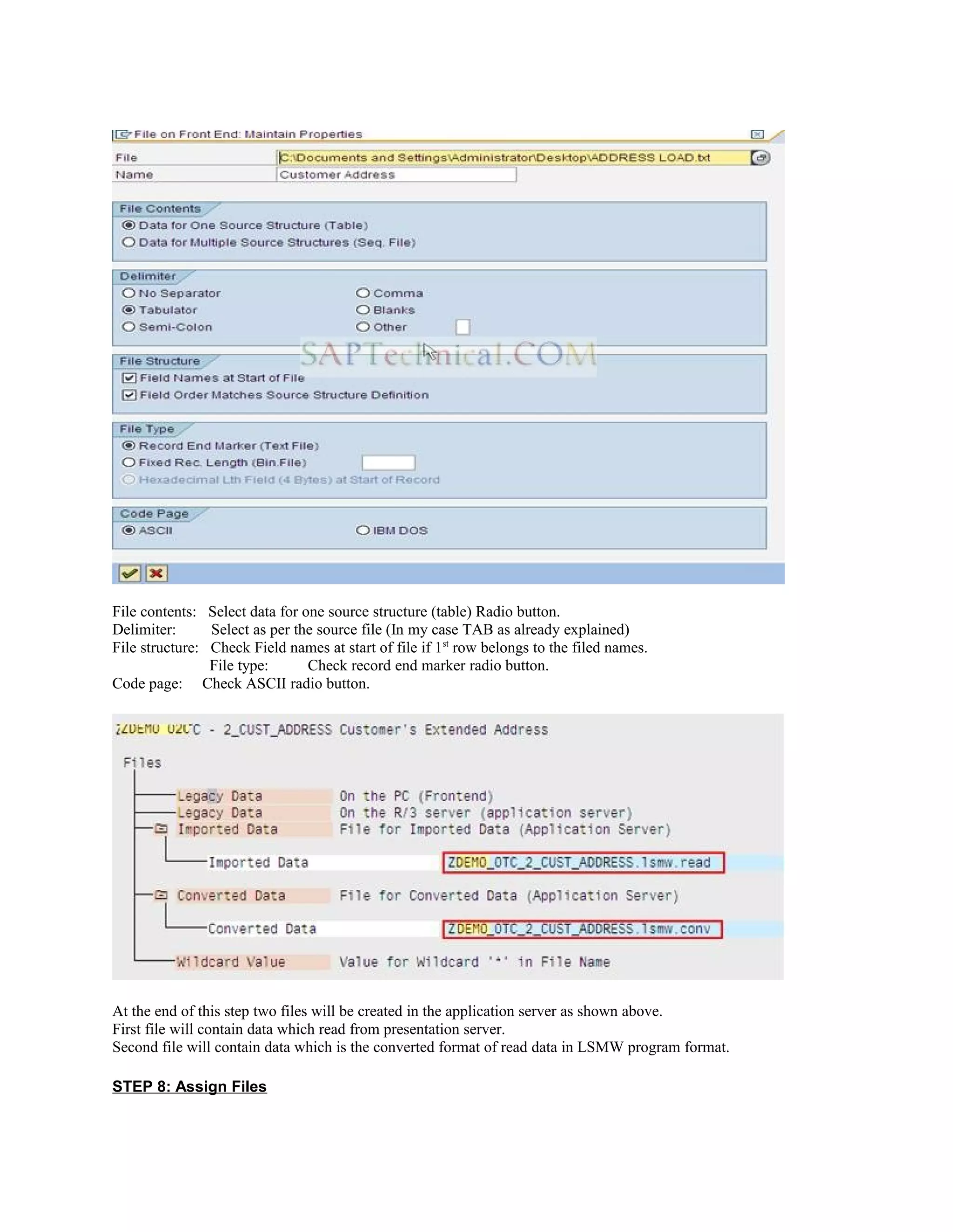 Uploading customer master extended address using bapi method | DOC