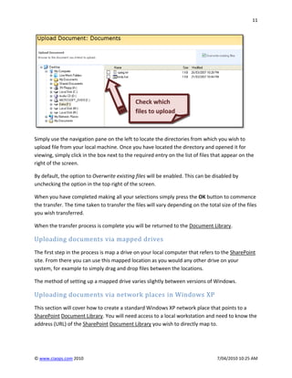 Uploading Documents To Share Point Document Library | PDF
