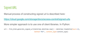 Uploading multiple files to Google Cloud Storage | PDF