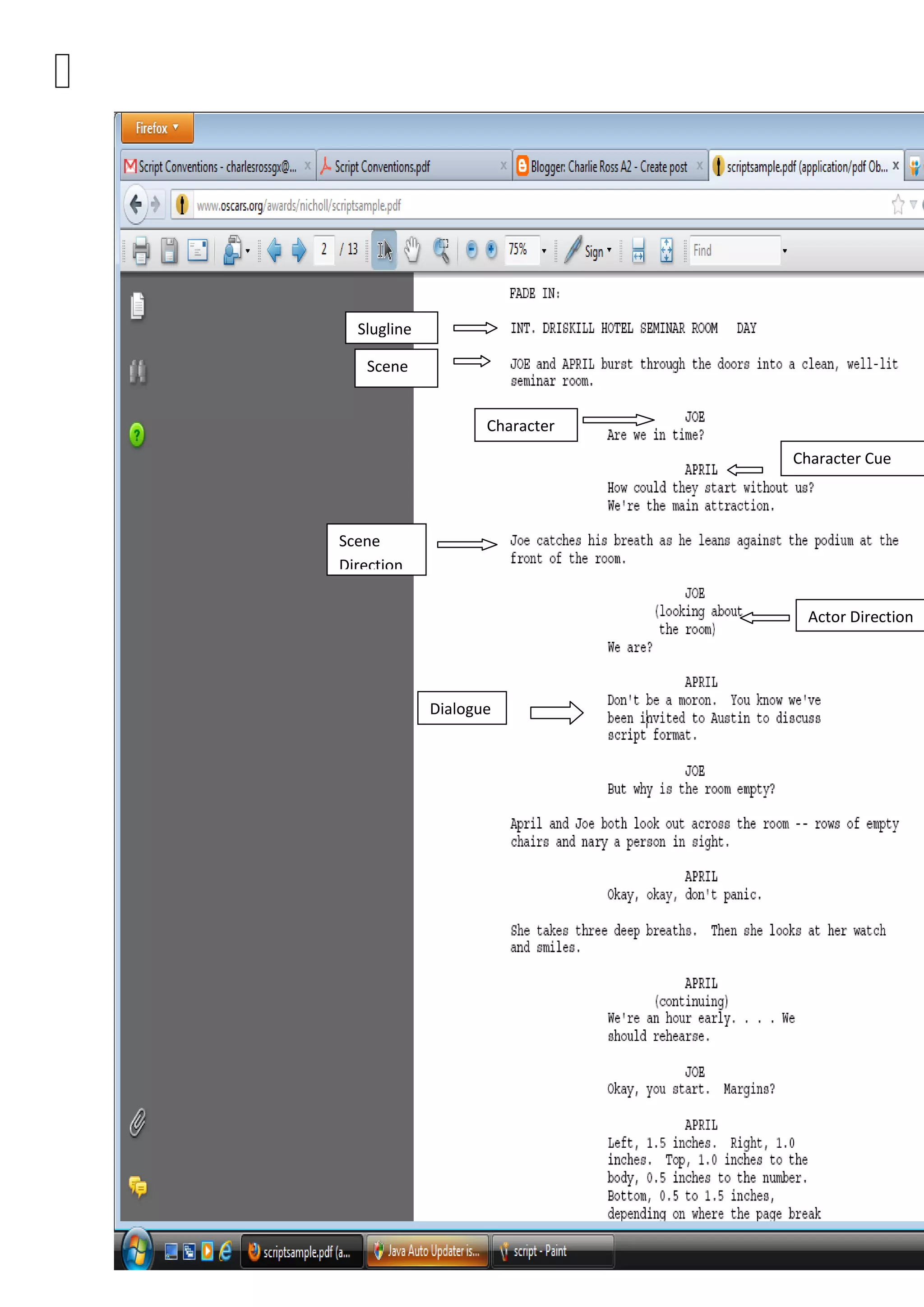Script Conventions | DOCX