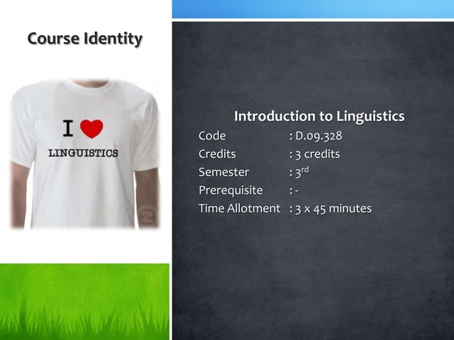 Introduction to Linguistics_1 Syllabus Overview | PPT | Free Download