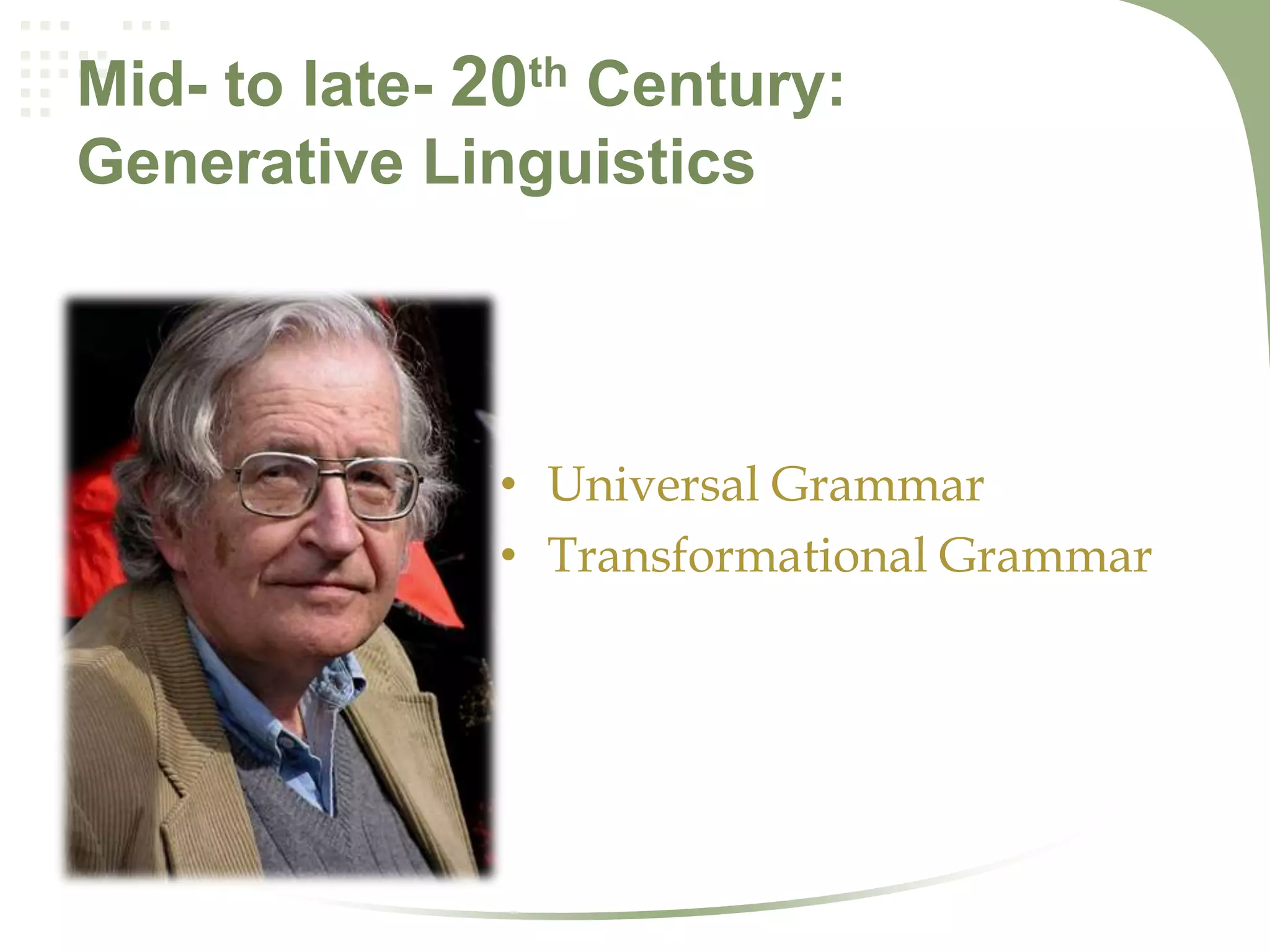 Introduction to Linguistics_The History of Linguistics | PPSX