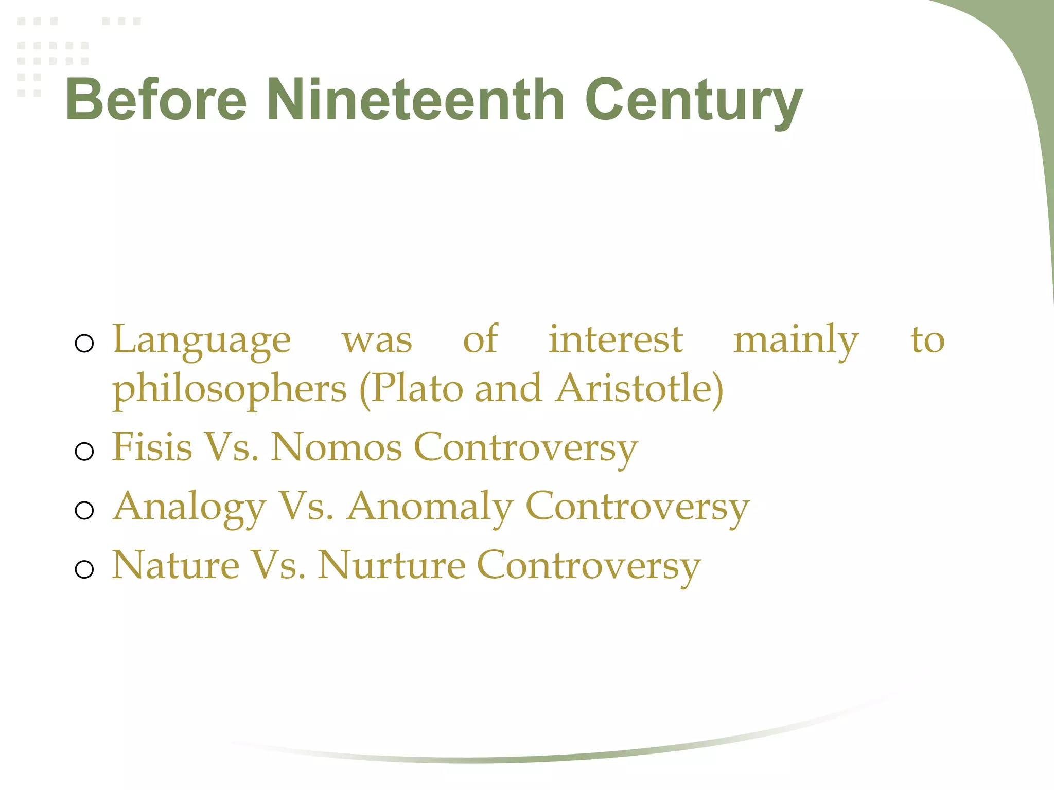 Introduction to Linguistics_The History of Linguistics | PPSX