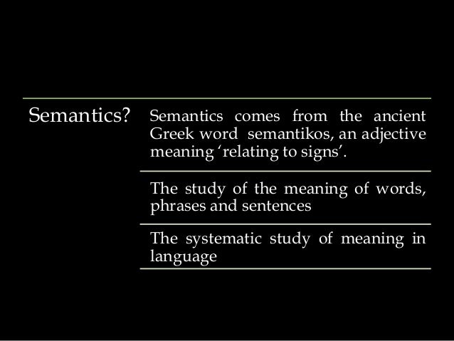 Intro. to Linguistics_12 Semantics