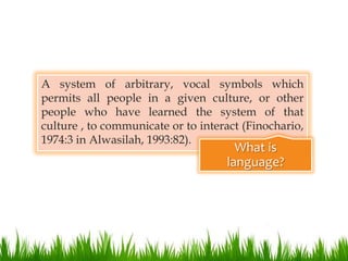 Intro. to Linguistics_2&3 Linguistics and Language | PPTX
