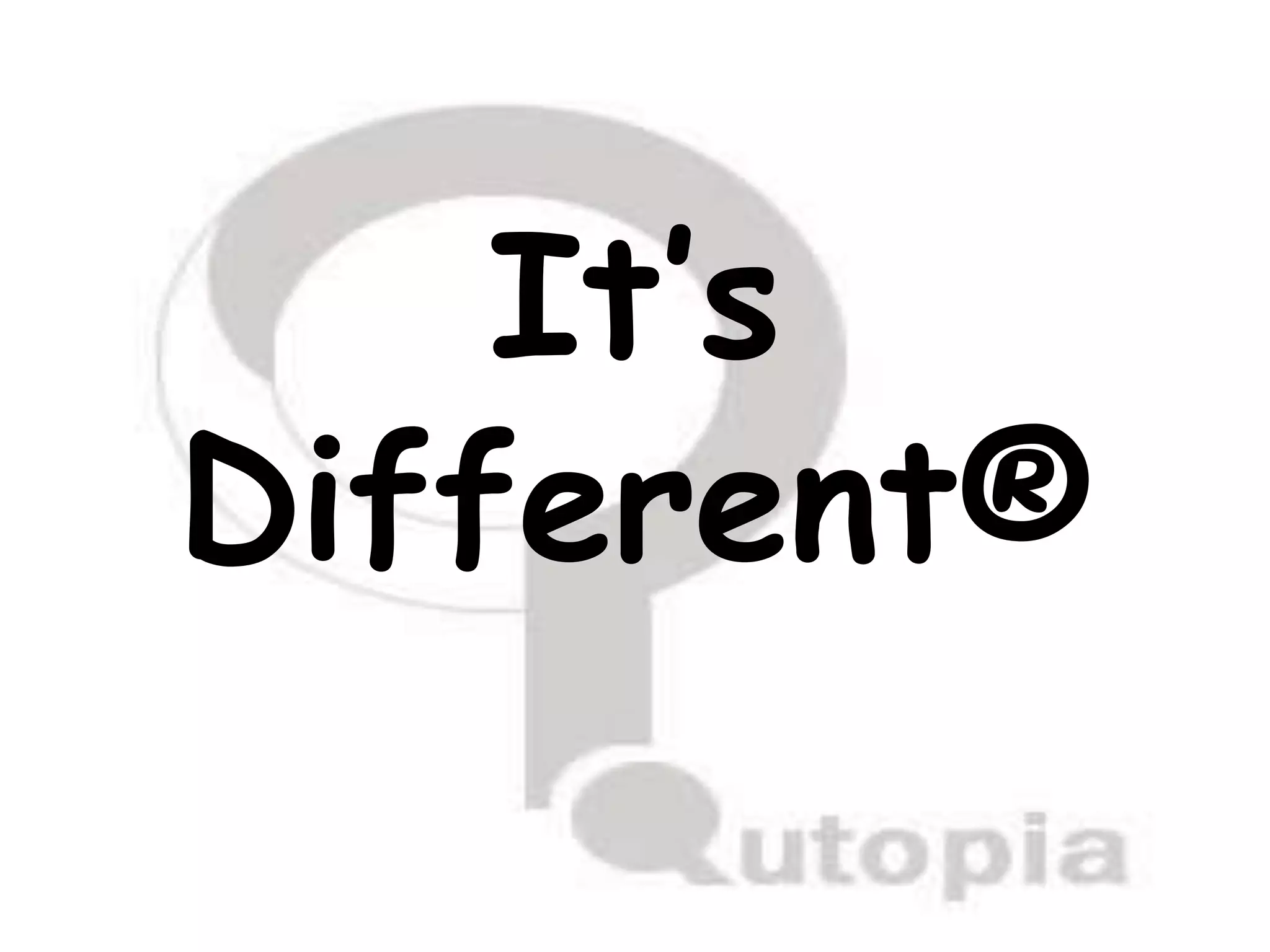 It's Different General Quiz | PPT