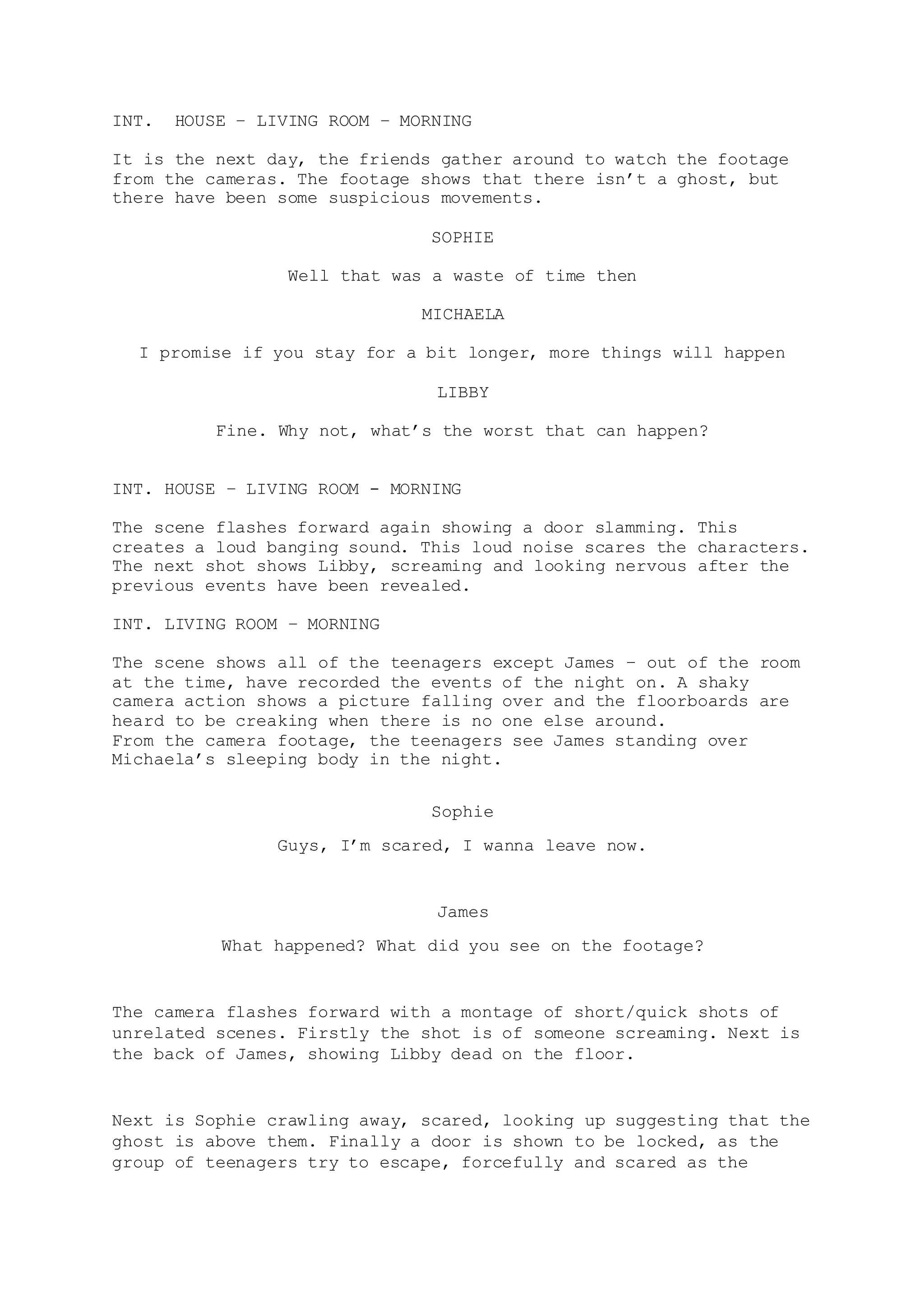 Script - The Unknown | DOCX