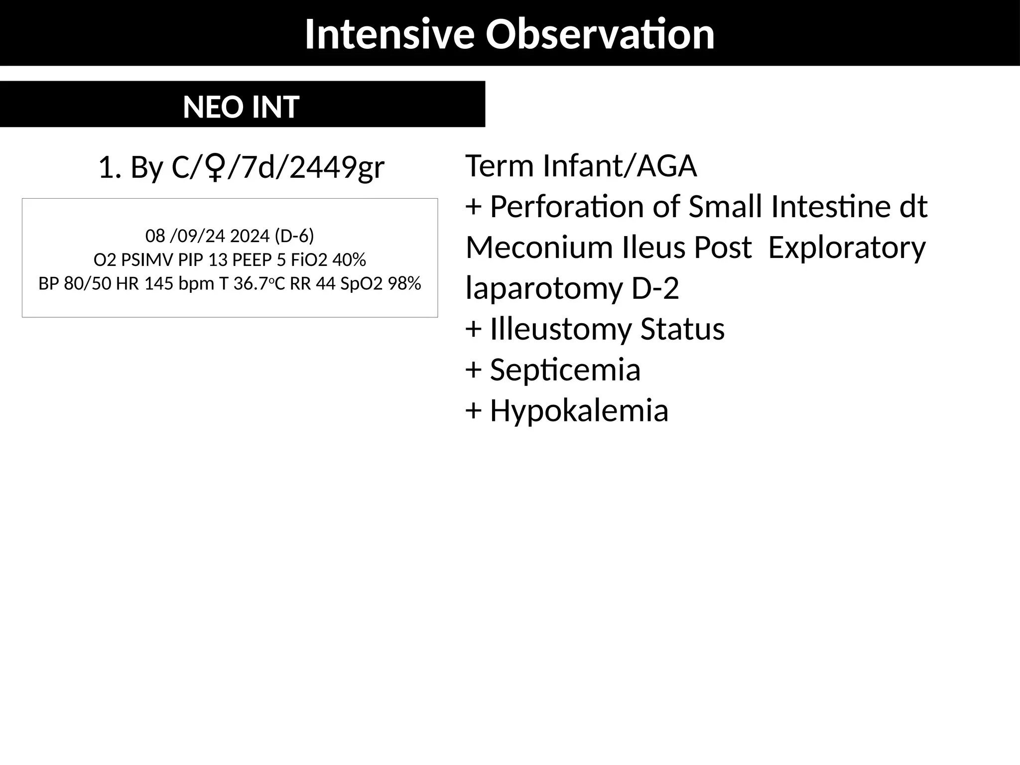 PPT materi observation patient number 1 and 2 | PPT