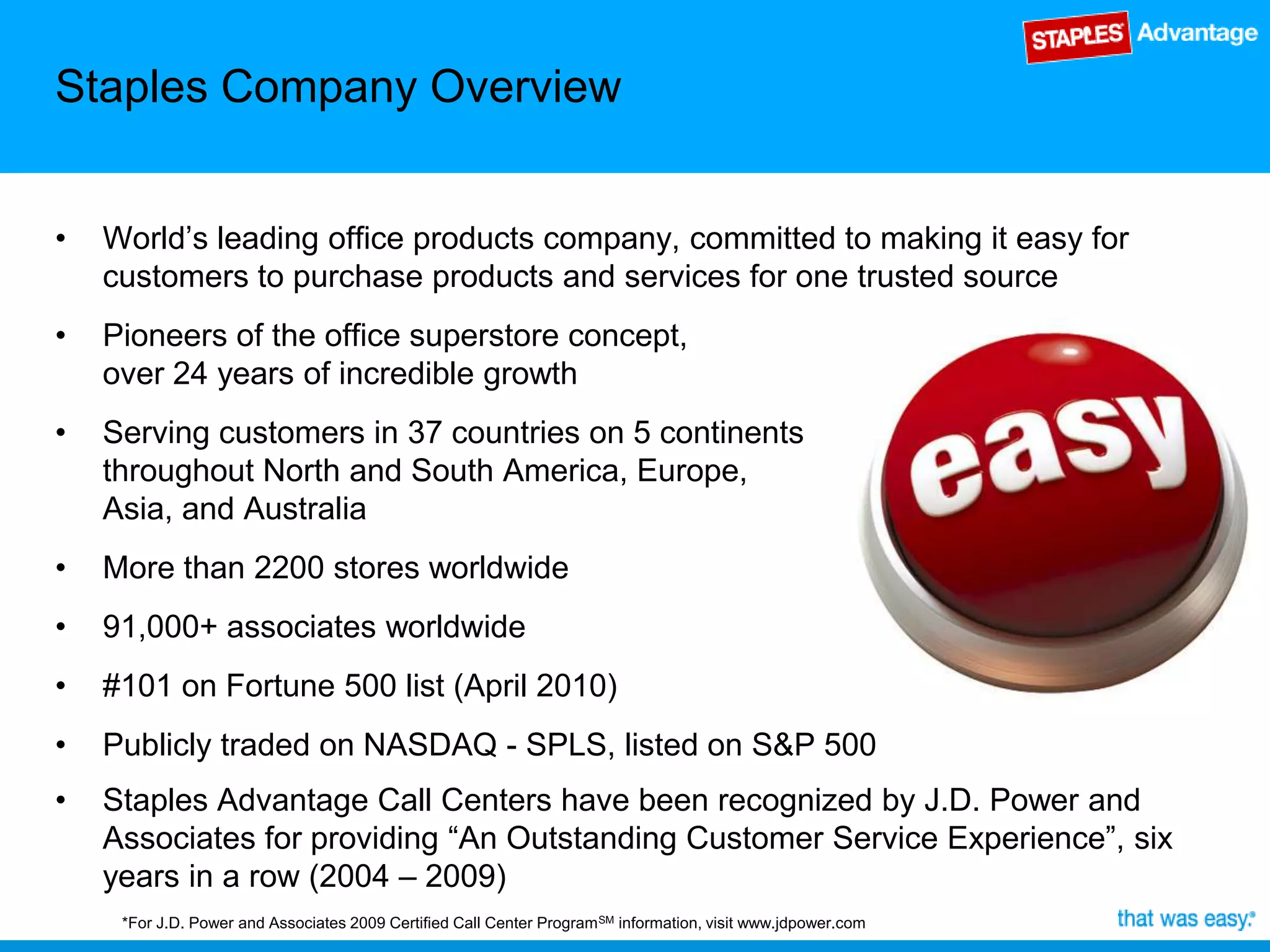 Staples Business Advantage | PPTX