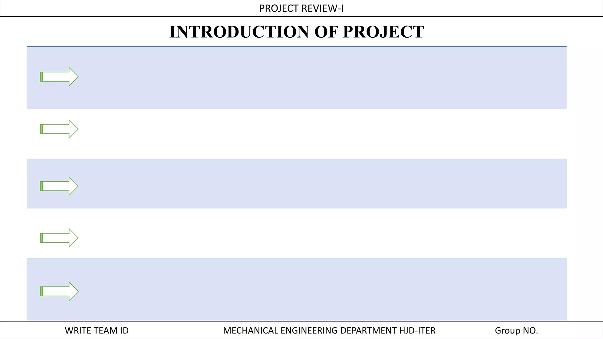 Project review 1 format | PPTX