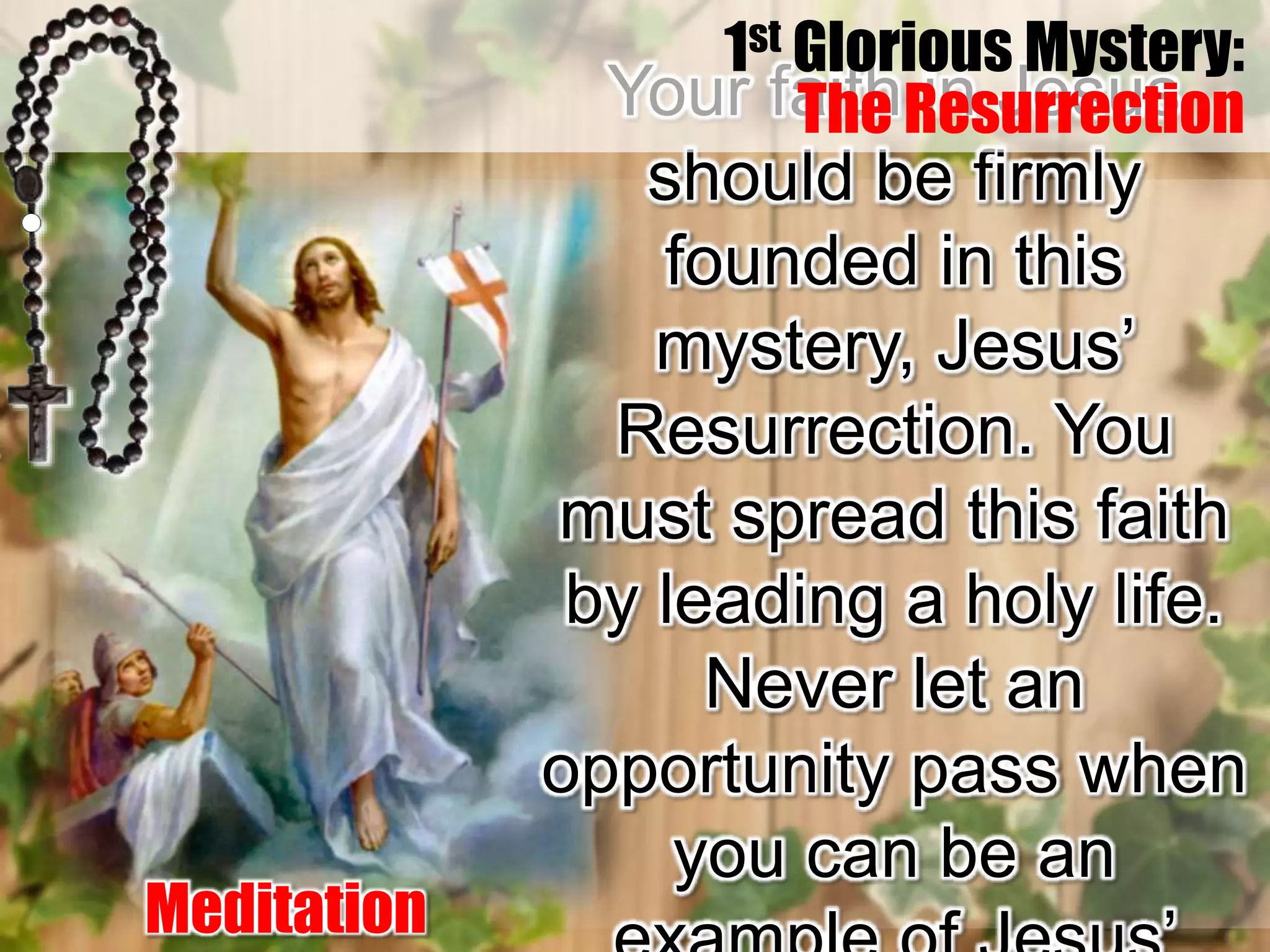 Glorious Mystery (Rosary Guide) PowerPoint Presentation Slides | PPTX
