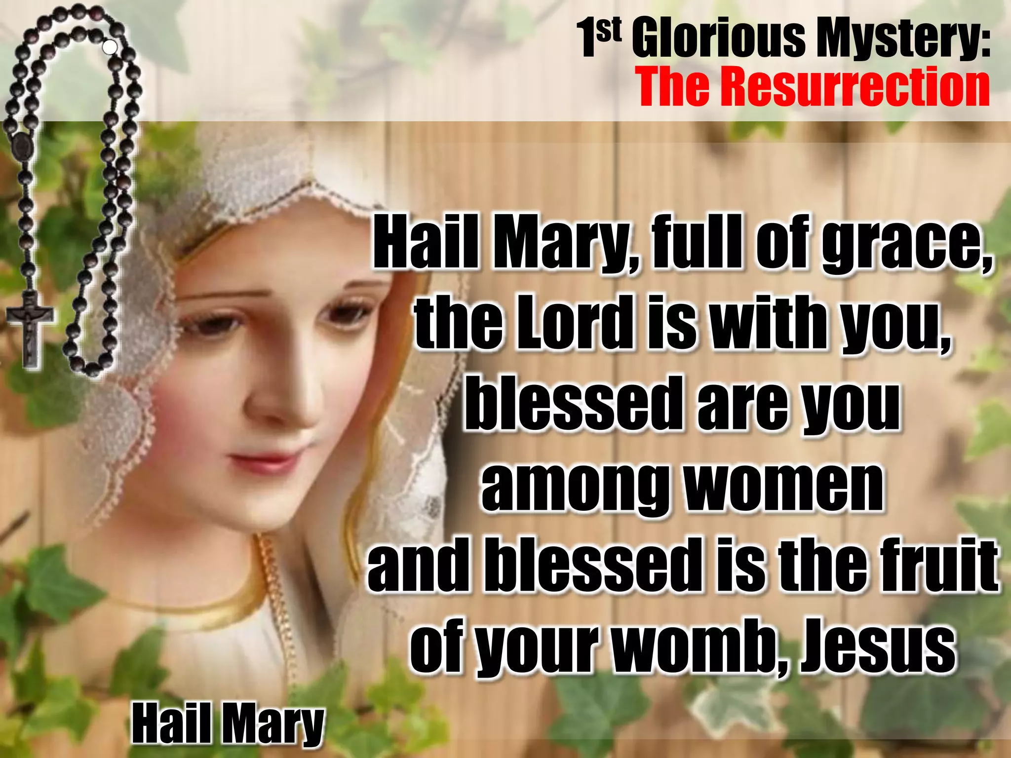 Glorious Mystery (Rosary Guide) PowerPoint Presentation Slides | PPTX