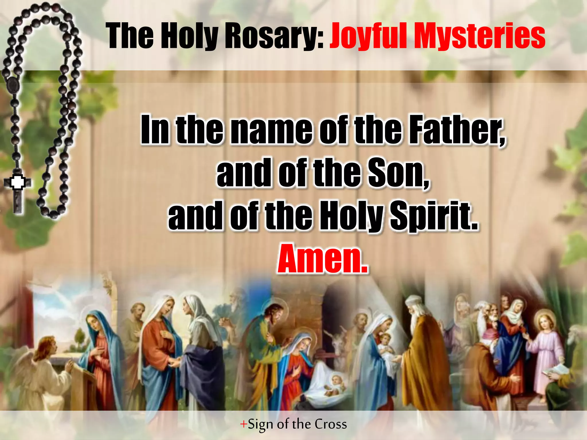 Joyful Mystery (Rosary Guide) PowerPoint Presentation Slides | PPTX ...