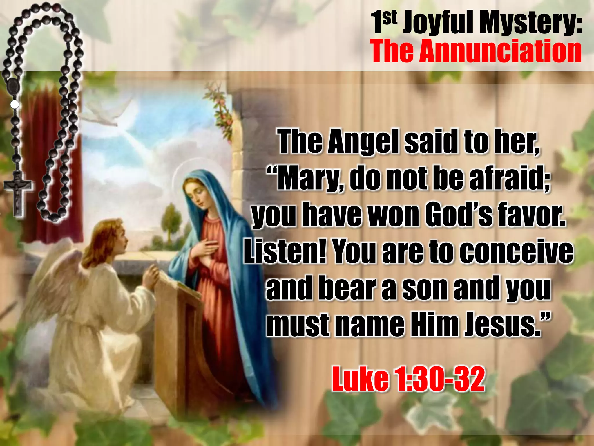 Joyful Mystery (Rosary Guide) PowerPoint Presentation Slides | PPTX