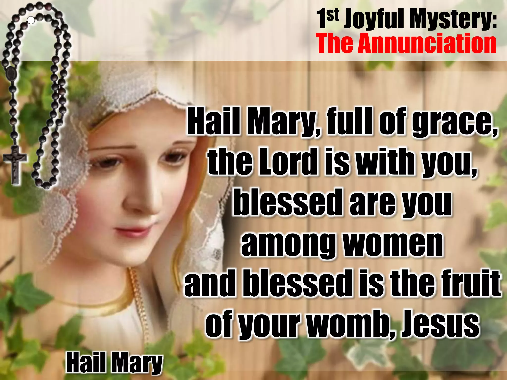 Joyful Mystery (Rosary Guide) PowerPoint Presentation Slides | PPTX