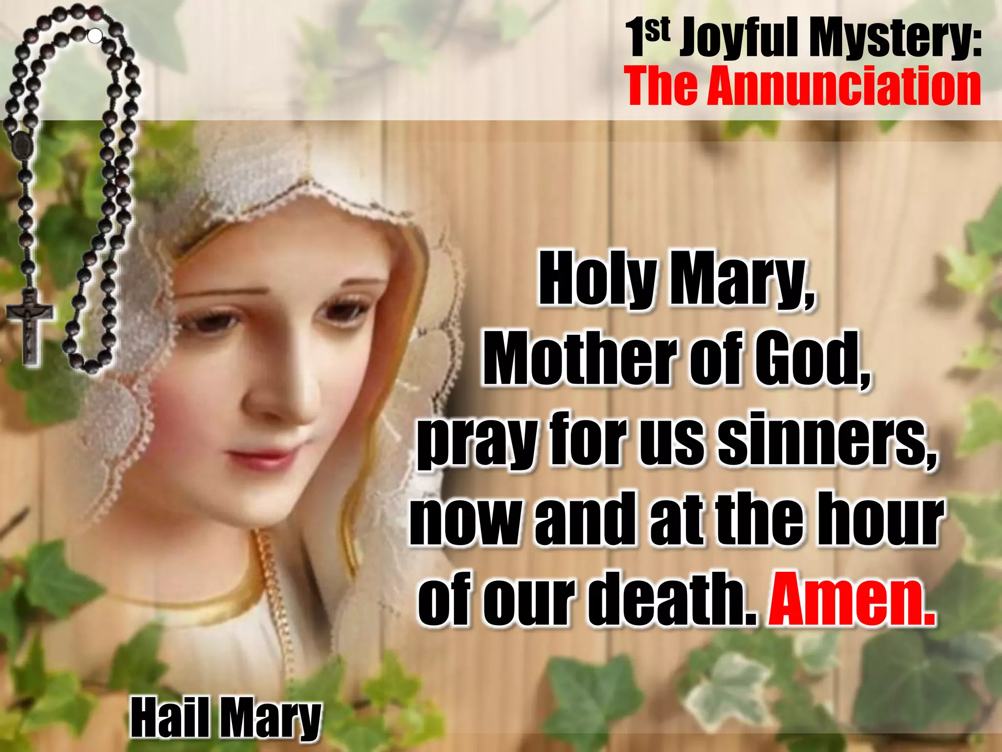 Joyful Mystery (Rosary Guide) PowerPoint Presentation Slides | PPTX