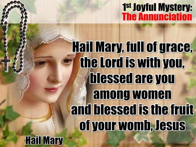 Joyful Mystery (Rosary Guide) PowerPoint Presentation Slides | PPTX ...