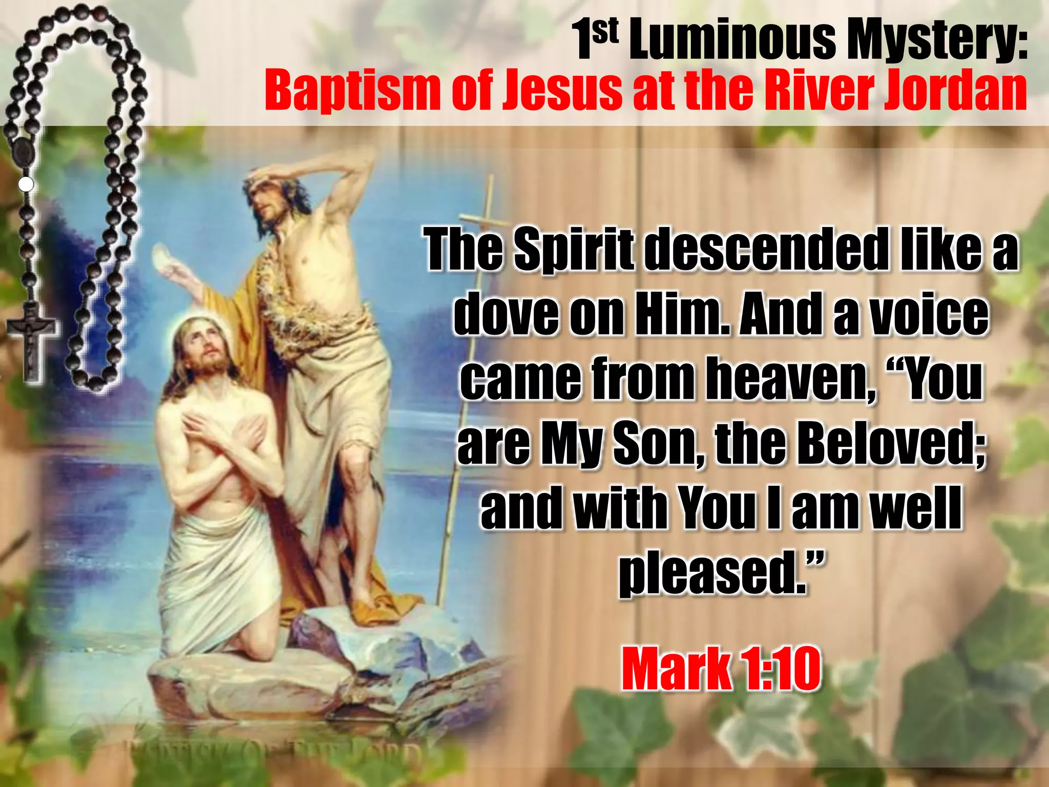 Luminous Mystery (Rosary Guide) PowerPoint Presentation Slides | PPTX