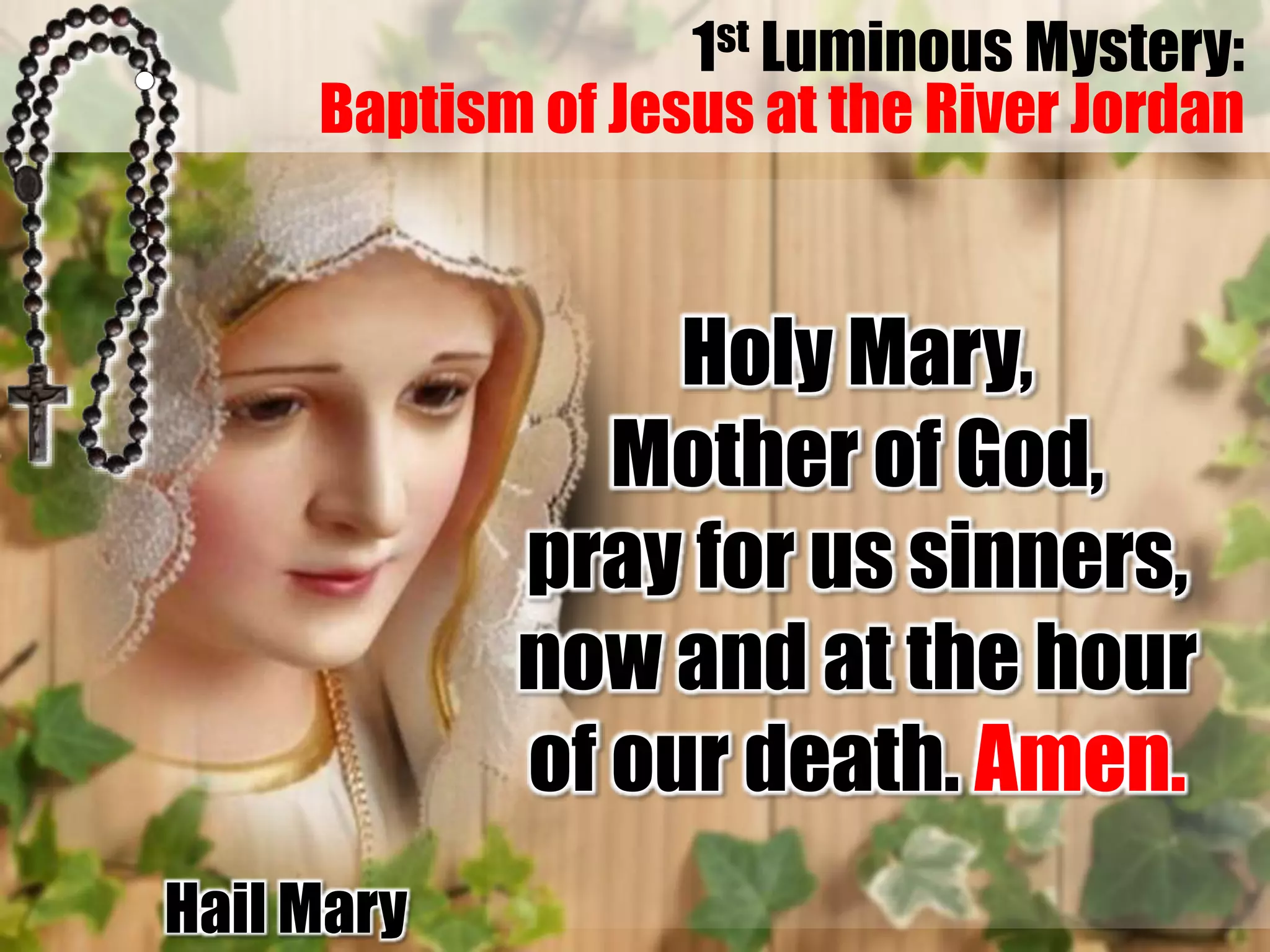 Luminous Mystery (Rosary Guide) PowerPoint Presentation Slides | PPTX