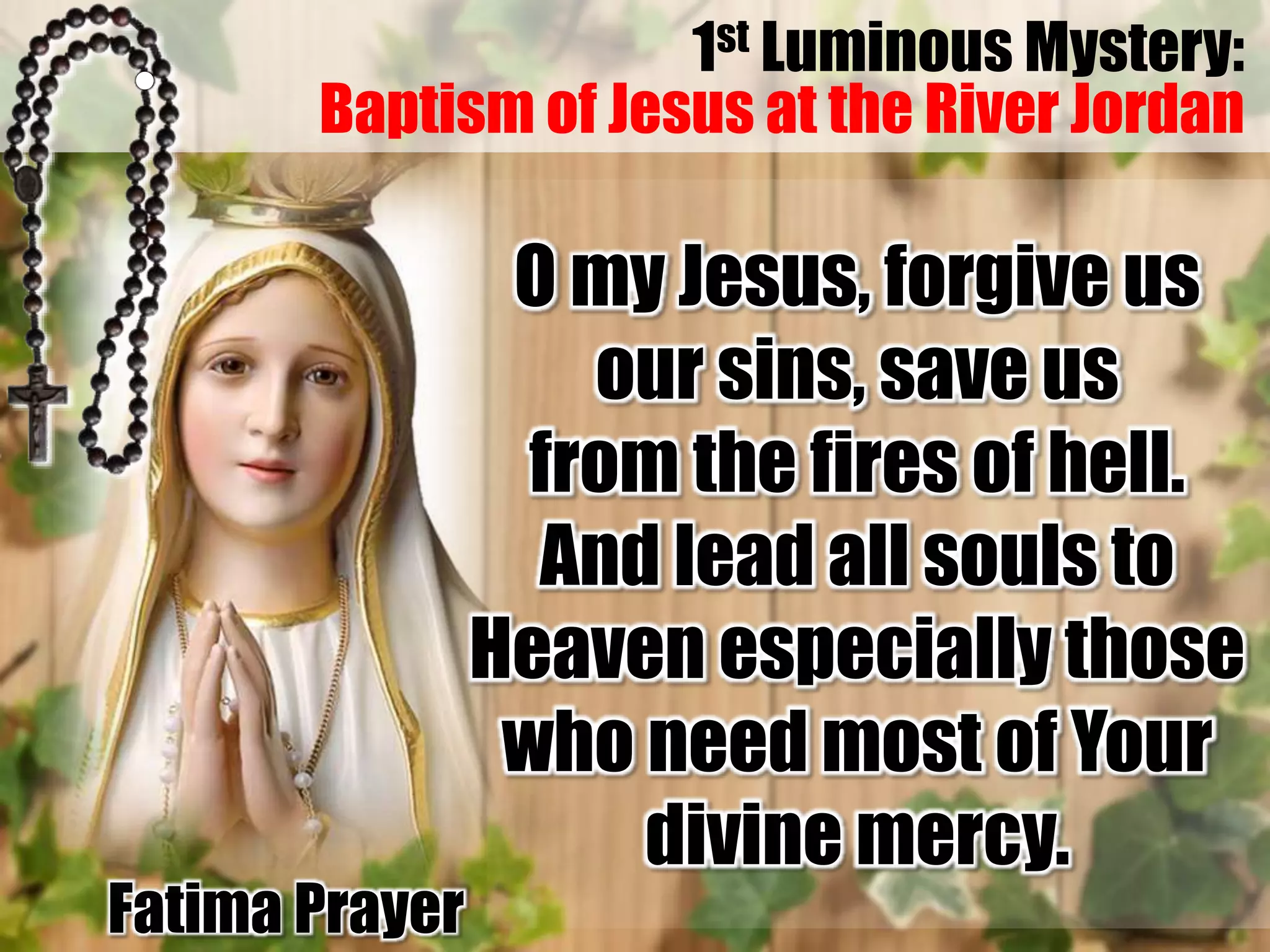 Luminous Mystery (Rosary Guide) PowerPoint Presentation Slides | PPT ...