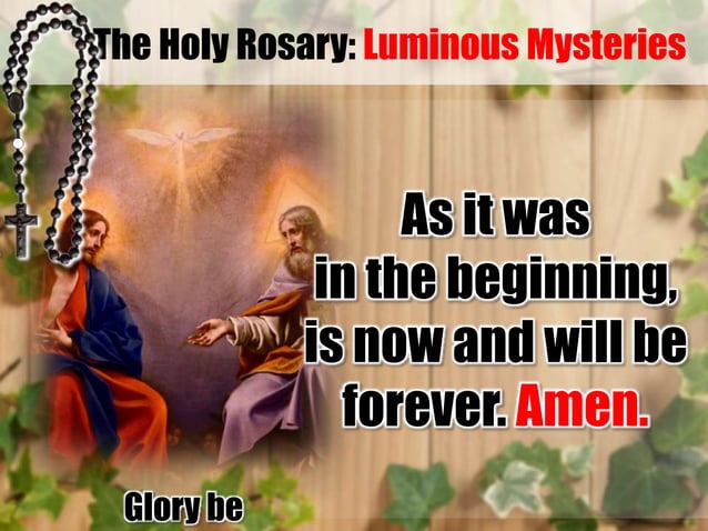 Luminous Mystery (Rosary Guide) PowerPoint Presentation Slides | PPT