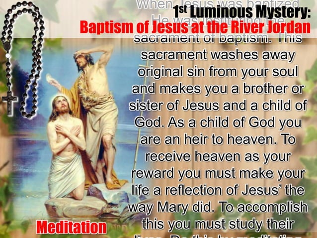 Luminous Mystery (Rosary Guide) PowerPoint Presentation Slides | PPTX