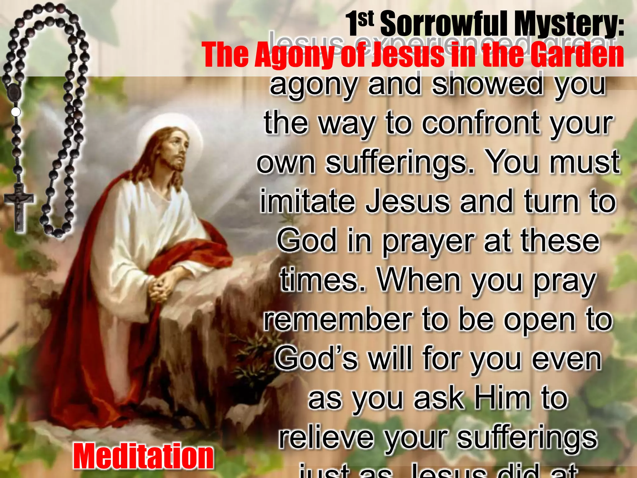 Sorrowful Mystery (Rosary Guide) PowerPoint Presentation Slides | PPTX ...