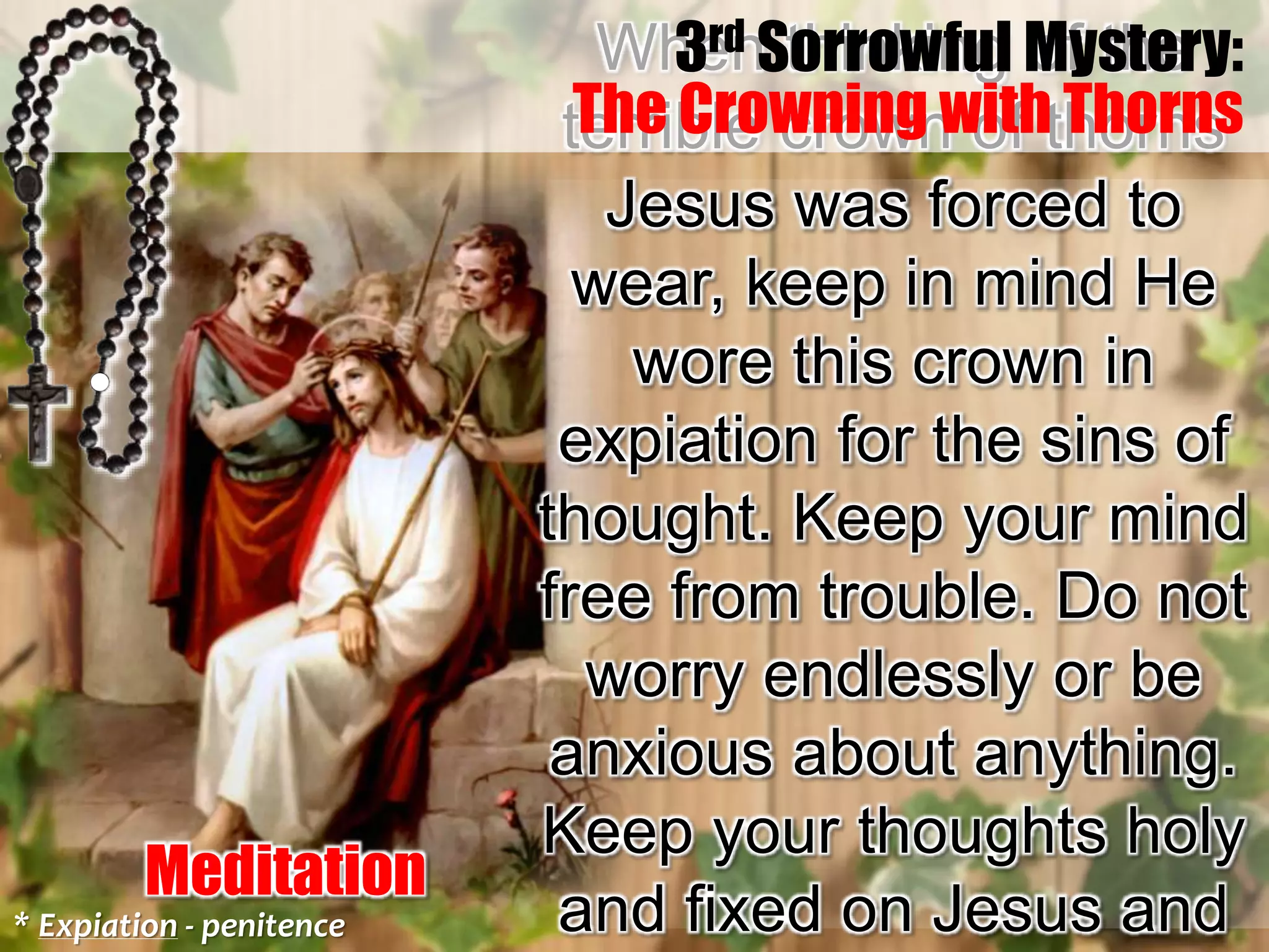 Sorrowful Mystery (Rosary Guide) PowerPoint Presentation Slides | PPTX