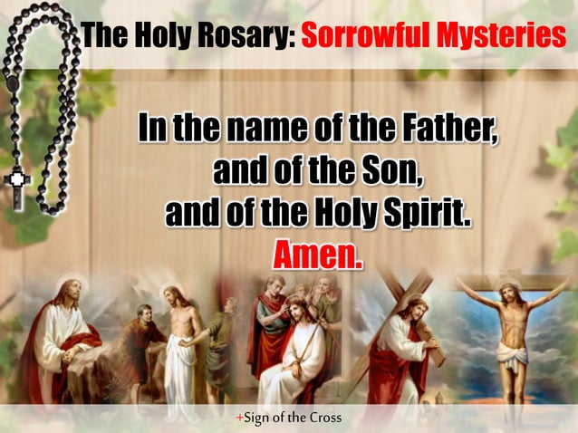 Sorrowful Mystery (Rosary Guide) PowerPoint Presentation Slides | PPTX ...