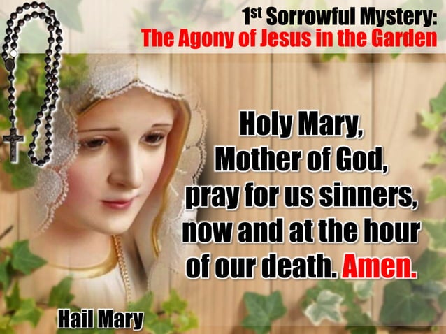 Sorrowful Mystery (Rosary Guide) PowerPoint Presentation Slides | PPTX ...