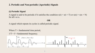 Introduction to Signals, Classification of Signals, Energy and Power ...