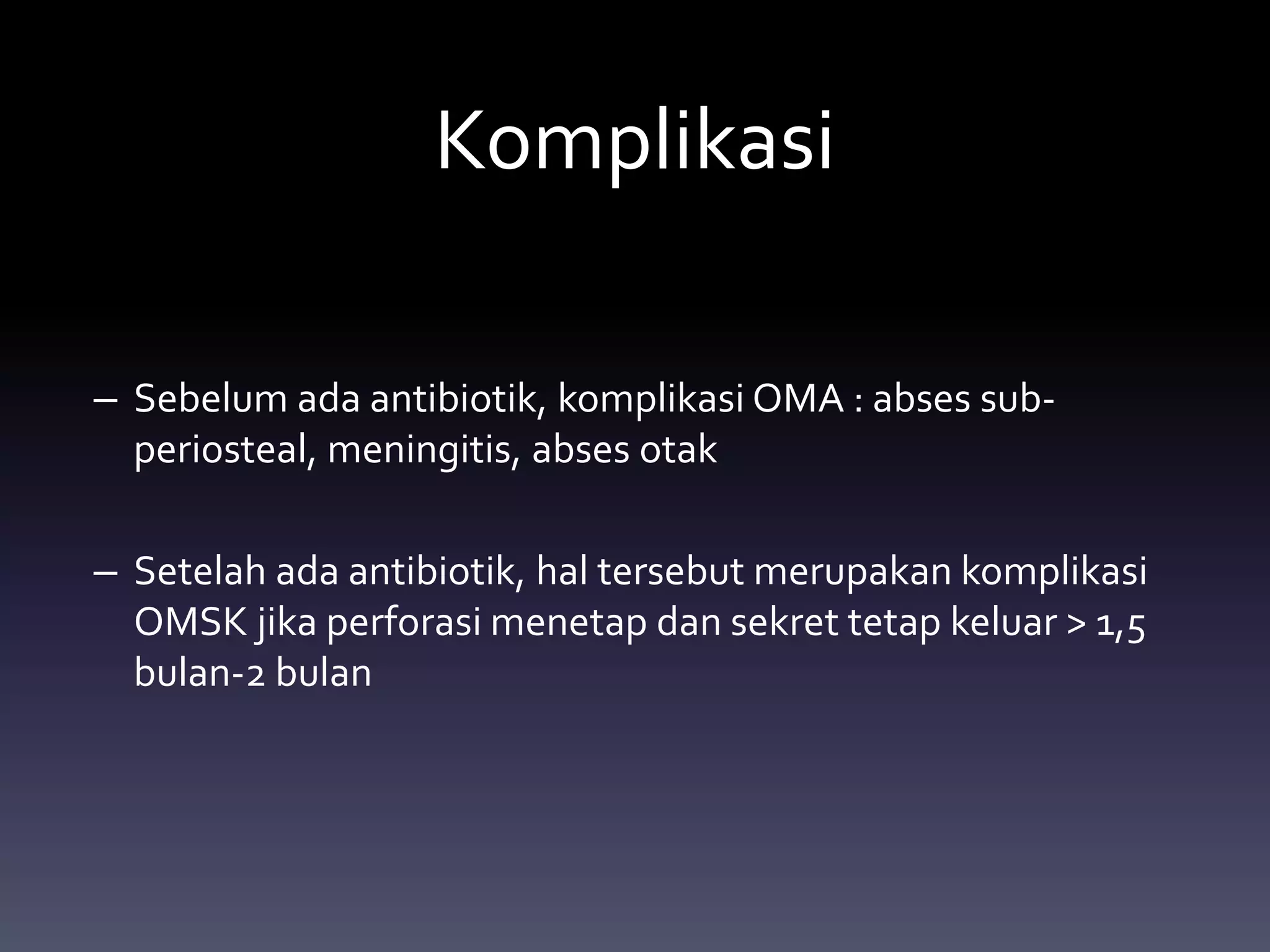 Otitis Media Akut | PPTX
